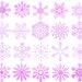 Watercolor Snowflakes Clipart: CHRISTMAS CLIP ART | Etsy