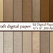 Kraft Digital Paper: CRAFT PAPERS scrapbooking | Etsy