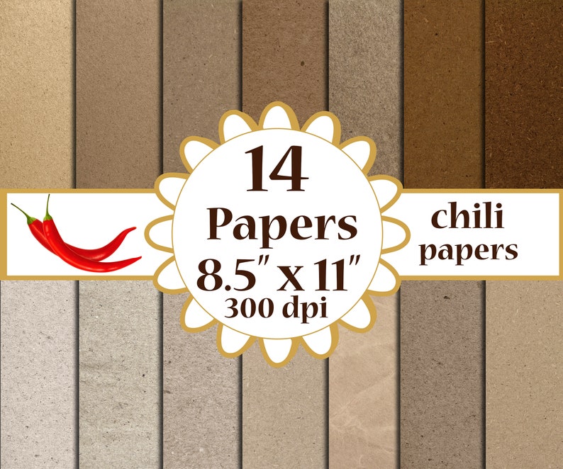 Kraft Digital Paper: craft Papers Scrapbooking - Etsy