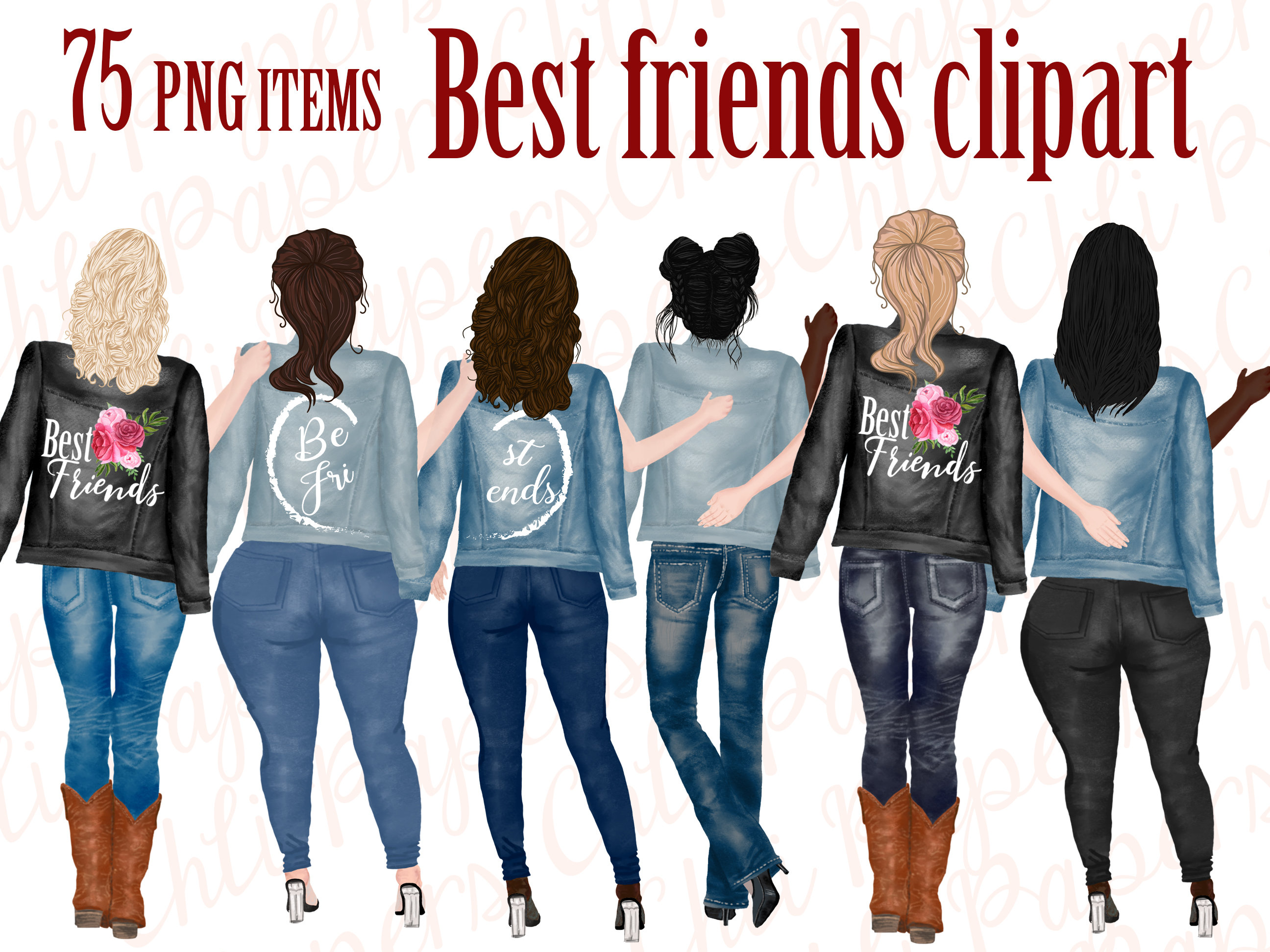 Girls Friendship Clipart