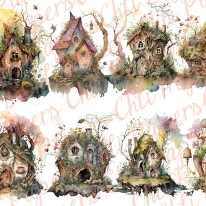 Fairy House Clipart,fantasy Fairy House,forest House Clipart,magical ...