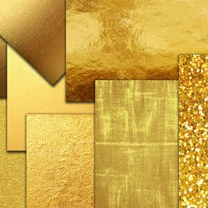Gold Foil Digital Paper: "gold DIGITAL Paper" Metallic Gold A4 Papers 8 ...