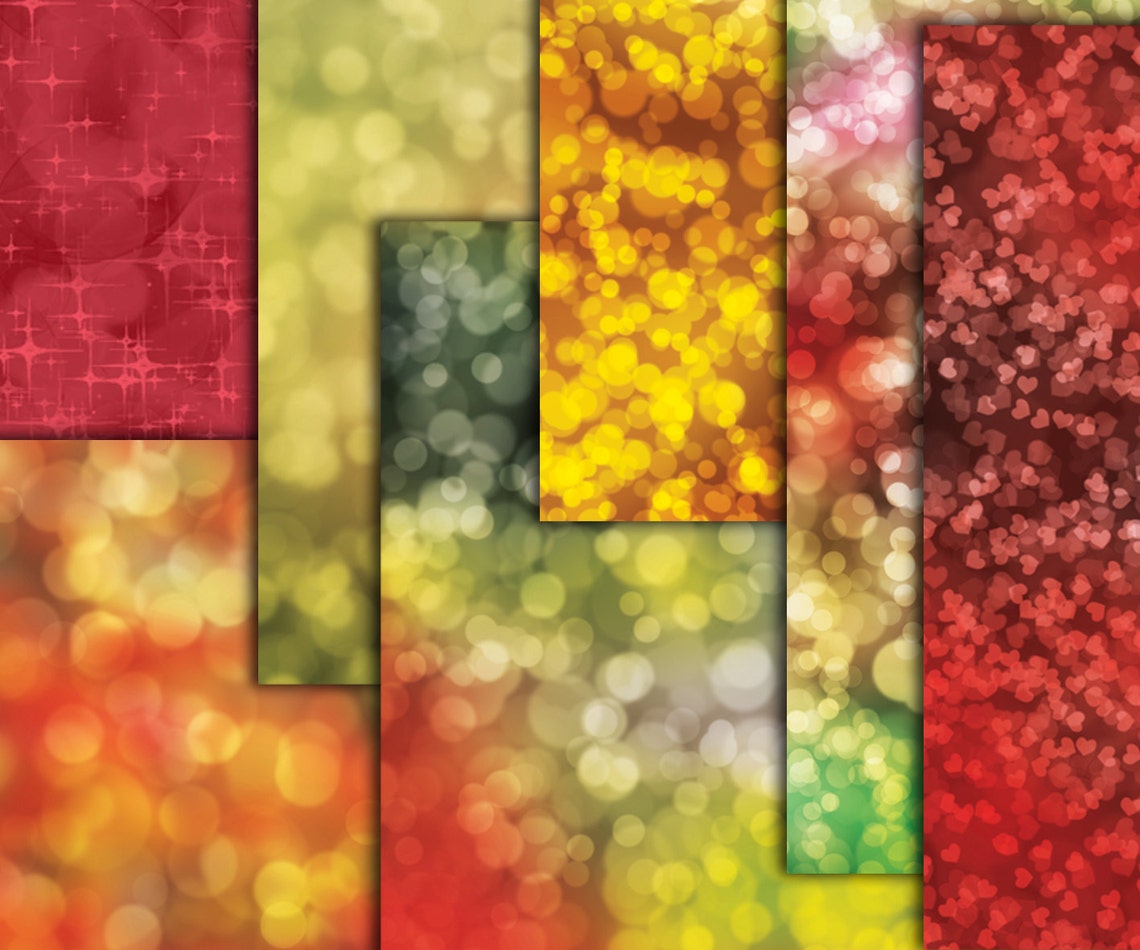 Bokeh Digital Paper: christmas Paper Bokeh | Etsy