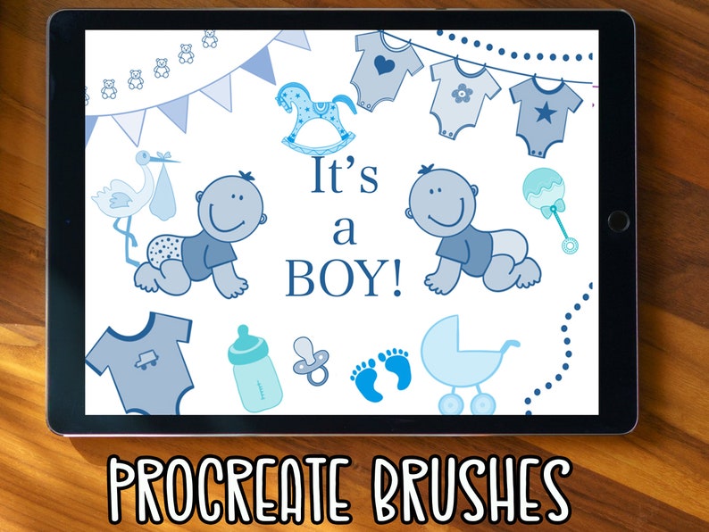 Procreate Baby Shower Brushes: stamp Brush Ipad - Etsy