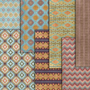 Tribal Digital Paper: tribal Paper Tribal Patterns Aztec Pattern Tribal ...