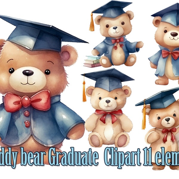 Graduation Bear Png - Etsy