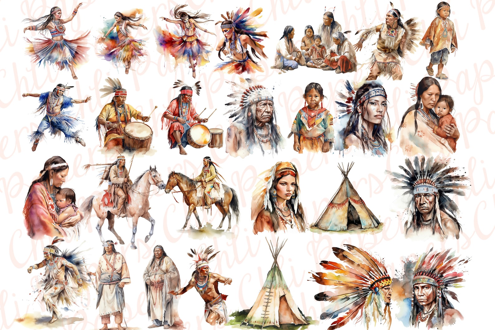 Native Americans Clipart,indians Clipart,native American Dancer,indian ...