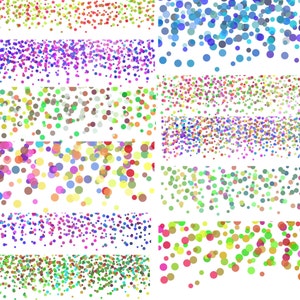 Confetti Borders Clipart: "confetti Clipart" Digital Confetti Confetti ...