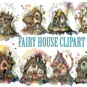 Fairy House Clipart,fantasy Fairy House,forest House Clipart,magical ...
