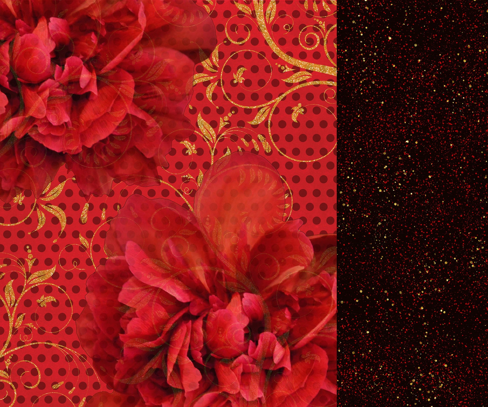 Red Paprer Packfloral Background8.5 X 11 Inch - Etsy