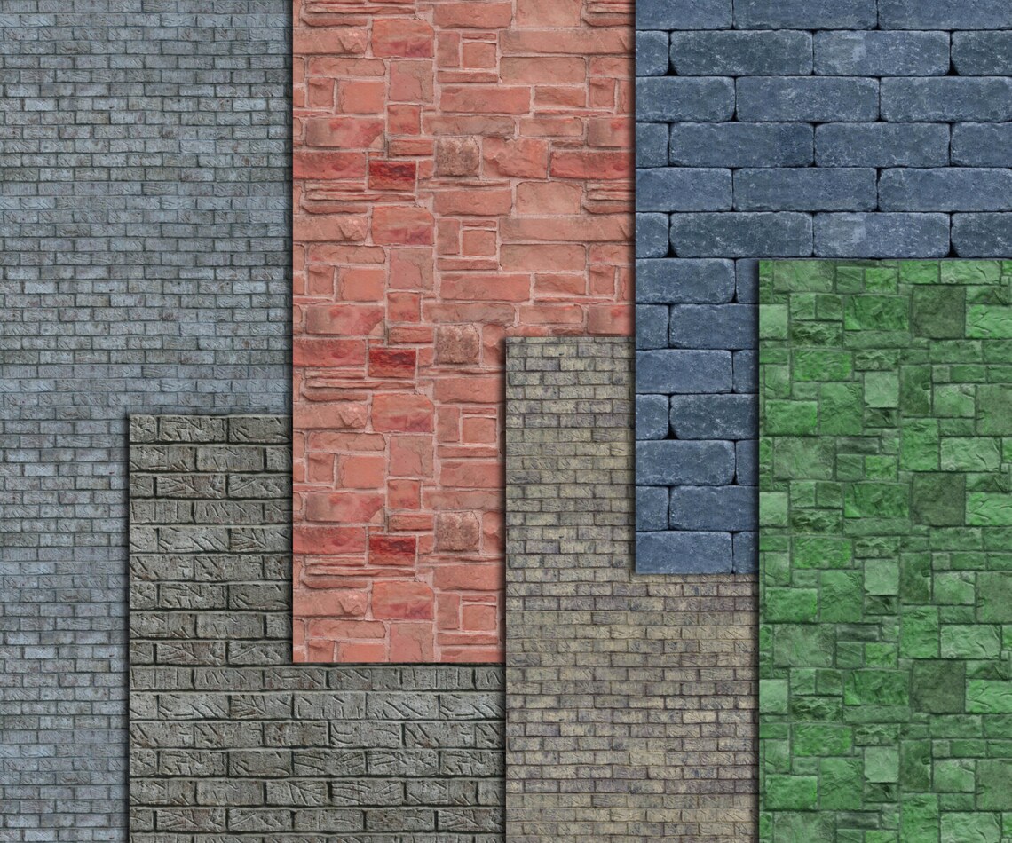 Brick Digital Paper: brick Textures Digital Brick - Etsy