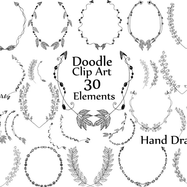 Clip Art Laurels - Etsy