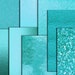 Teal Digital Paper: "teal FOIL Papers" Metallic Foil Paper Teal ...