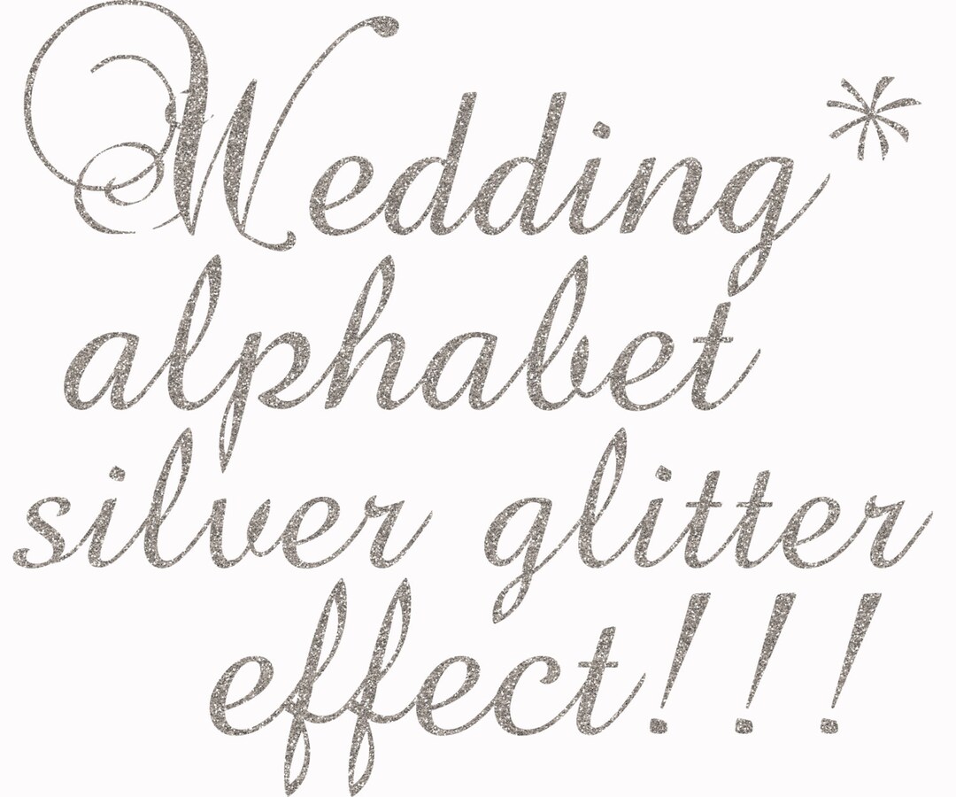 Silver Glitter Alphabet Clipart:"glitter Alphabet" Silver Glitter ...