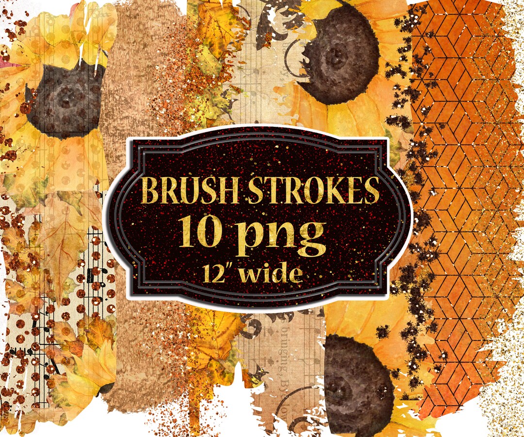 Autumn Brush Stroke: fall BRUSH Stroke Gold Brush Stroke,fall Color ...