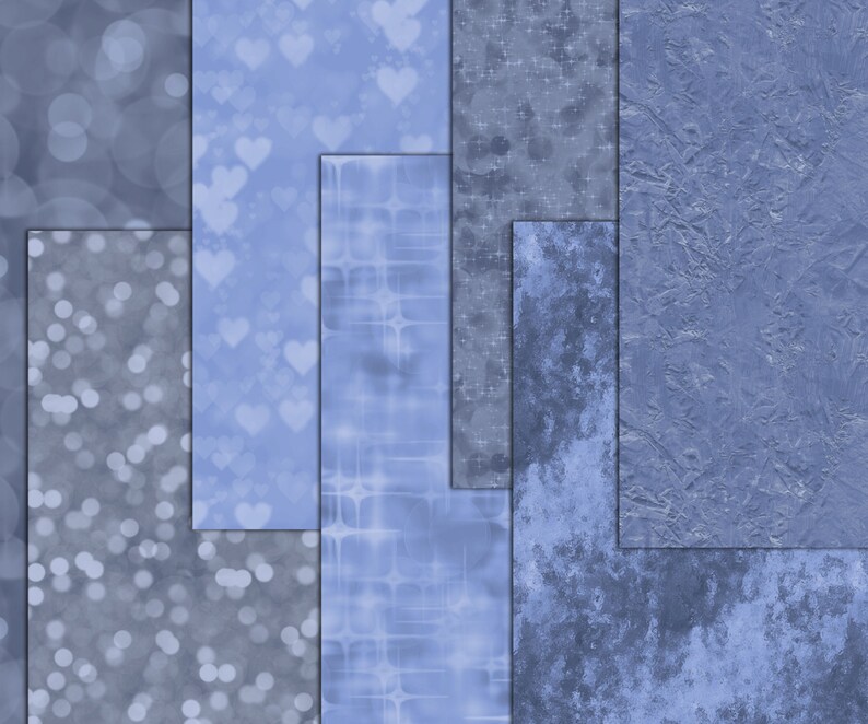 Blue digital paper:BLUE BOKEH PAPER Night Sky | Etsy