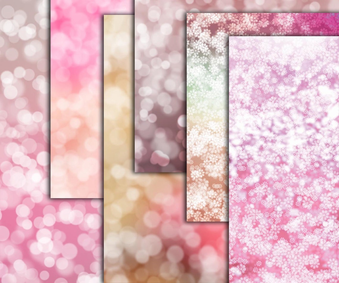 Bokeh digital paper:BOKEH PAPER Pink bokeh paper | Etsy
