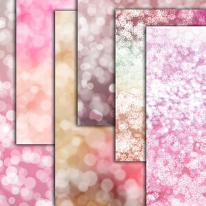 Bokeh Digital Paper:bokeh Paper Pink Bokeh Paper Pink Party Decor Bokeh ...