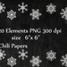 Chalk Snowflakes Clipart: "christmas CLIP Art" Snowflake Clip Art Snow ...