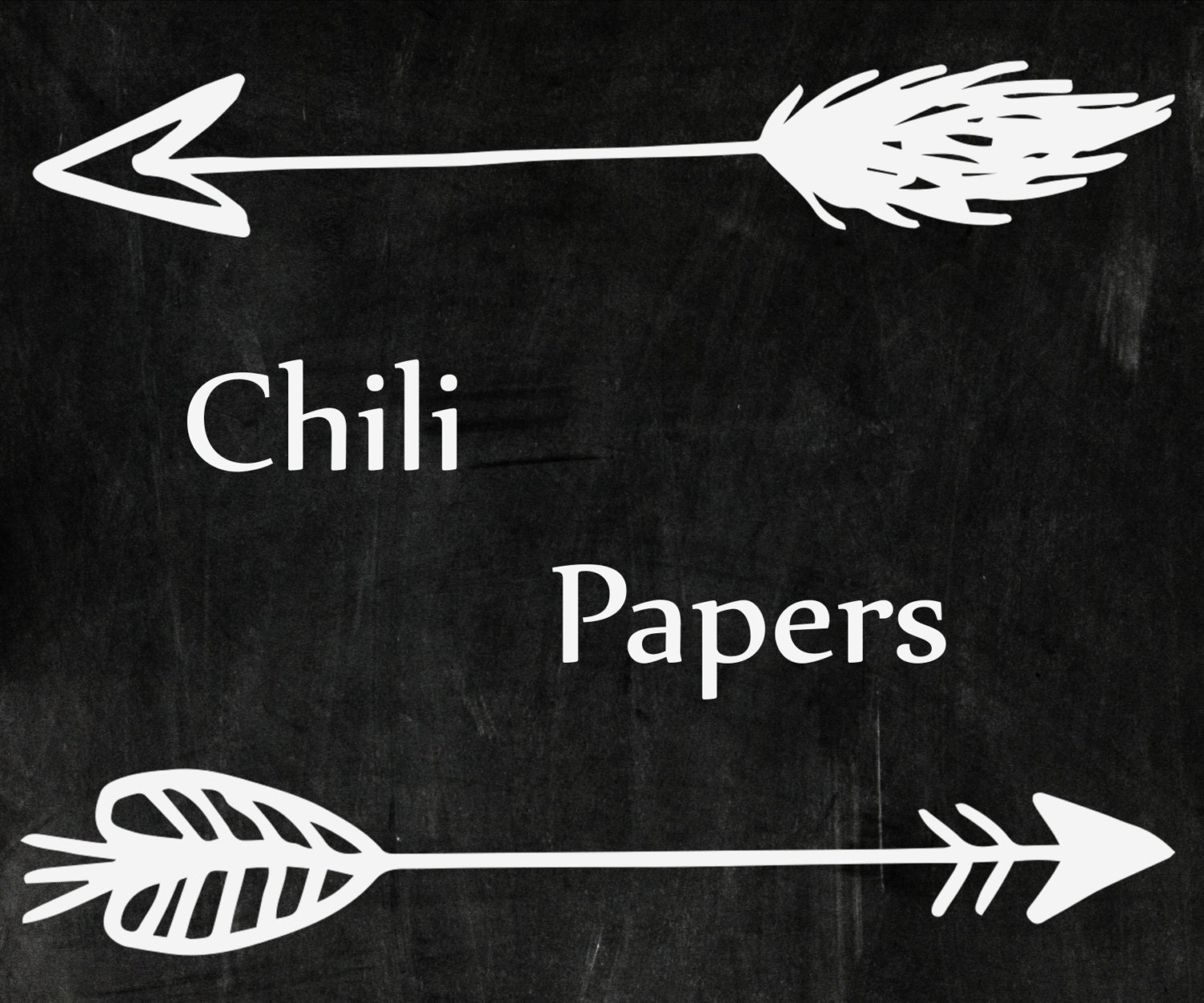 Chalk Tribal Arrows Clip Art: chalkboard Arrows - Etsy