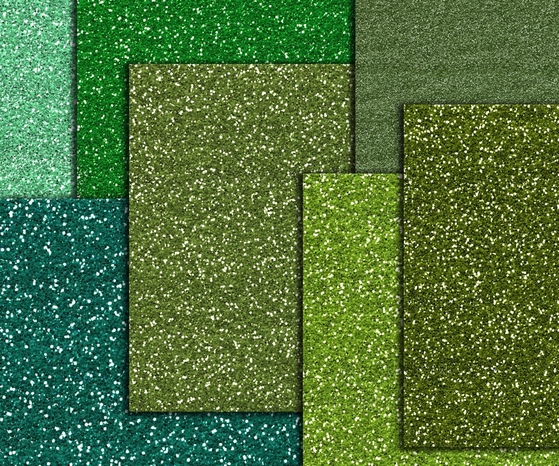 Glitter Digital Paper: glitter Paper Green Glitter | Etsy