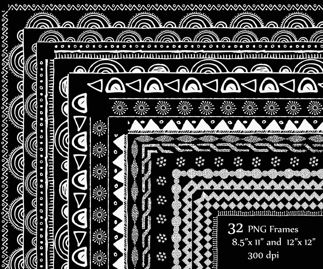 Chalk Doodle Frame Clipart: "frame Clipart" Doodle Border Frame Graphic ...