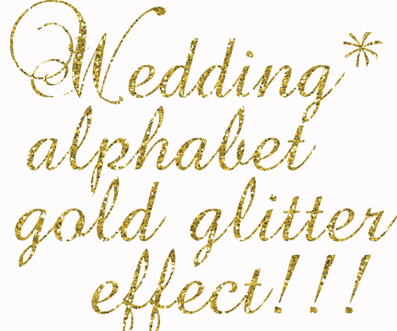 Gold Glitter Alphabet Clipart:glitter Alphabet - Etsy