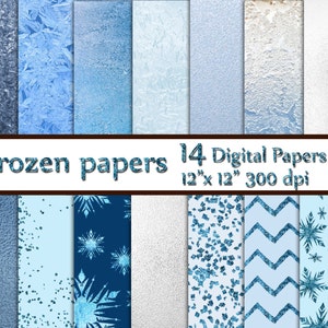 Winter Digital Paper: frozen DIGITAL Paper Frozen Digital Pattern ...