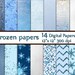 Winter Digital Paper: frozen DIGITAL Paper Frozen - Etsy