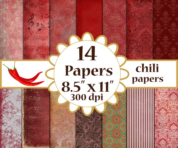 Red Digital Paper: red Paper Romantic Valentine | Etsy