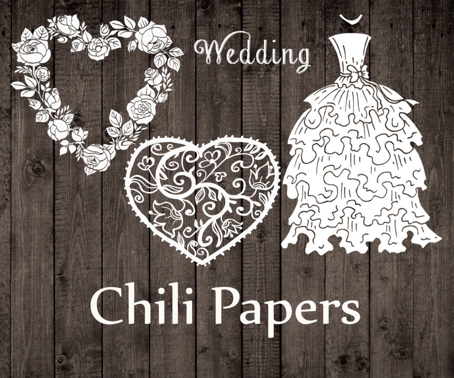Chalkboard Wedding Clipart: wedding CLIP Art | Etsy