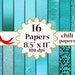 Teal Digital Paper: "teal FOIL Papers" Metallic Foil Paper Teal ...