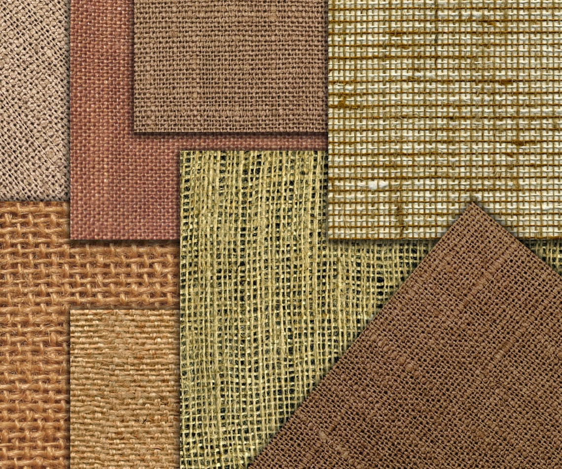 Burlap Digital Paper: burlap Paper Linen Jute | Etsy