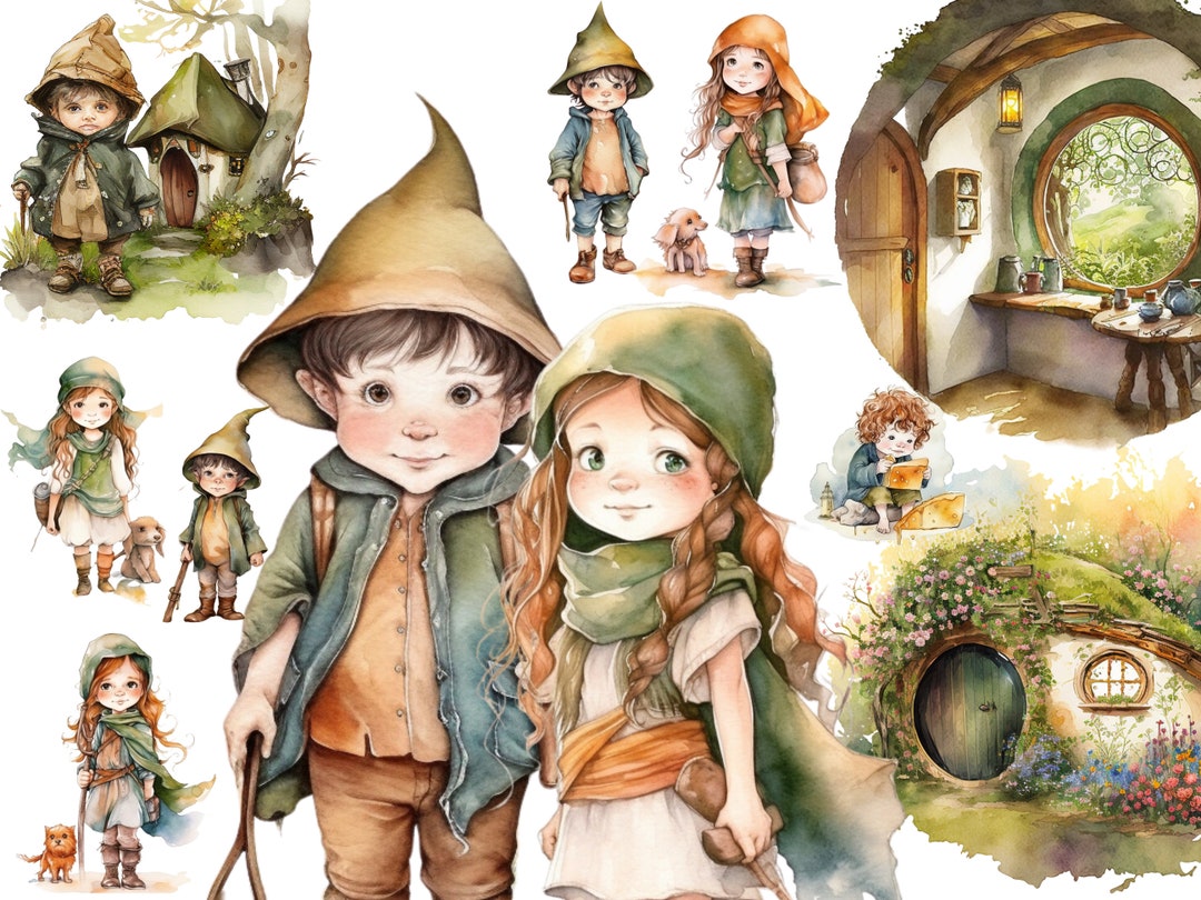 Hobbit Clipart,cute Hobbit Png,fantasy House,hobbit Doors Clipart,fairy ...