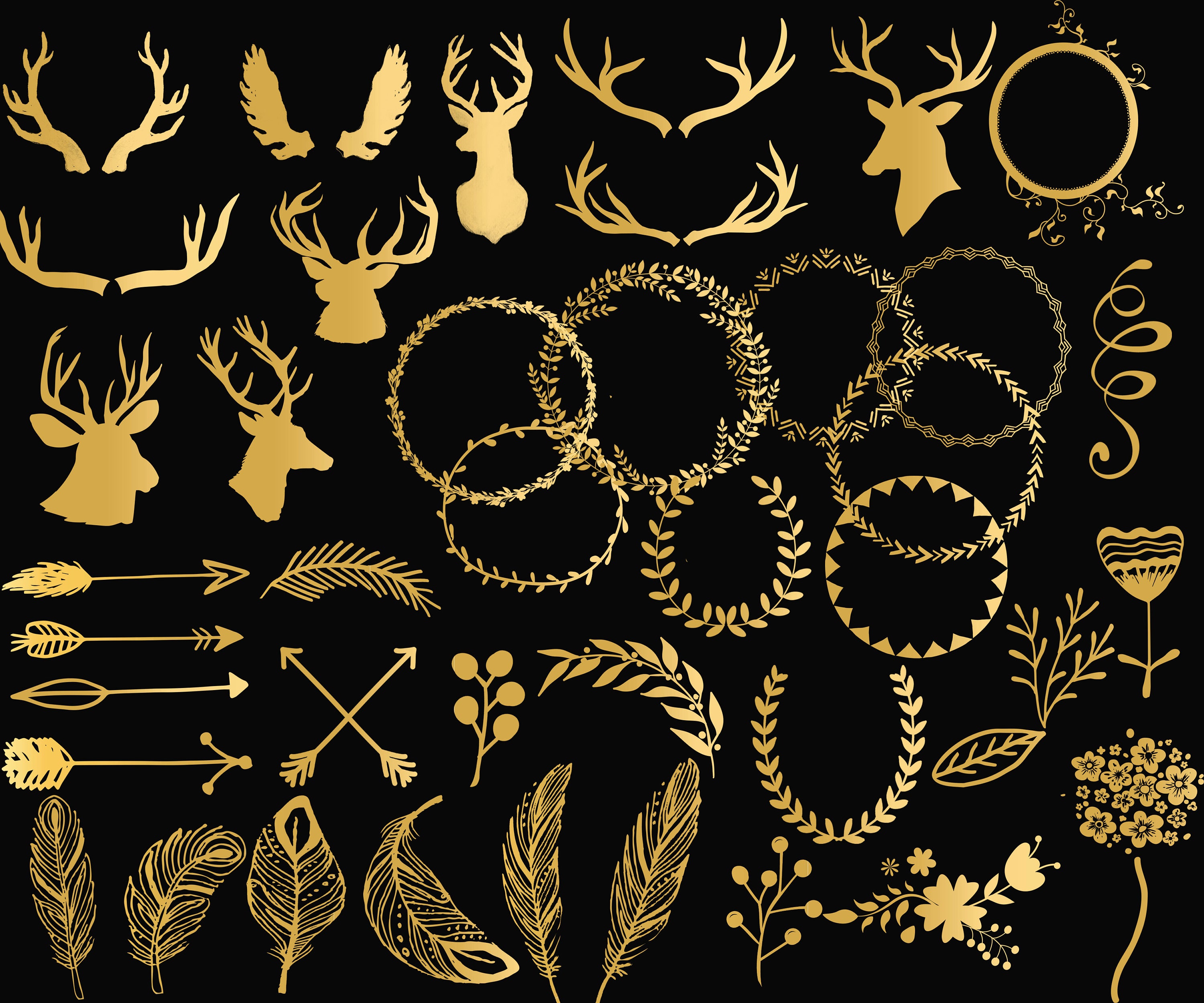 Gold Wedding clipart:WEDDING CLIP ART Gold clip | Etsy