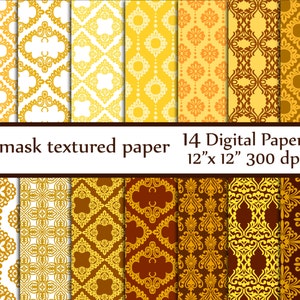 Damask Digital Paper: damask Paper Damask Background Paper Damask ...