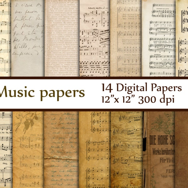 Music Decoupage - Etsy