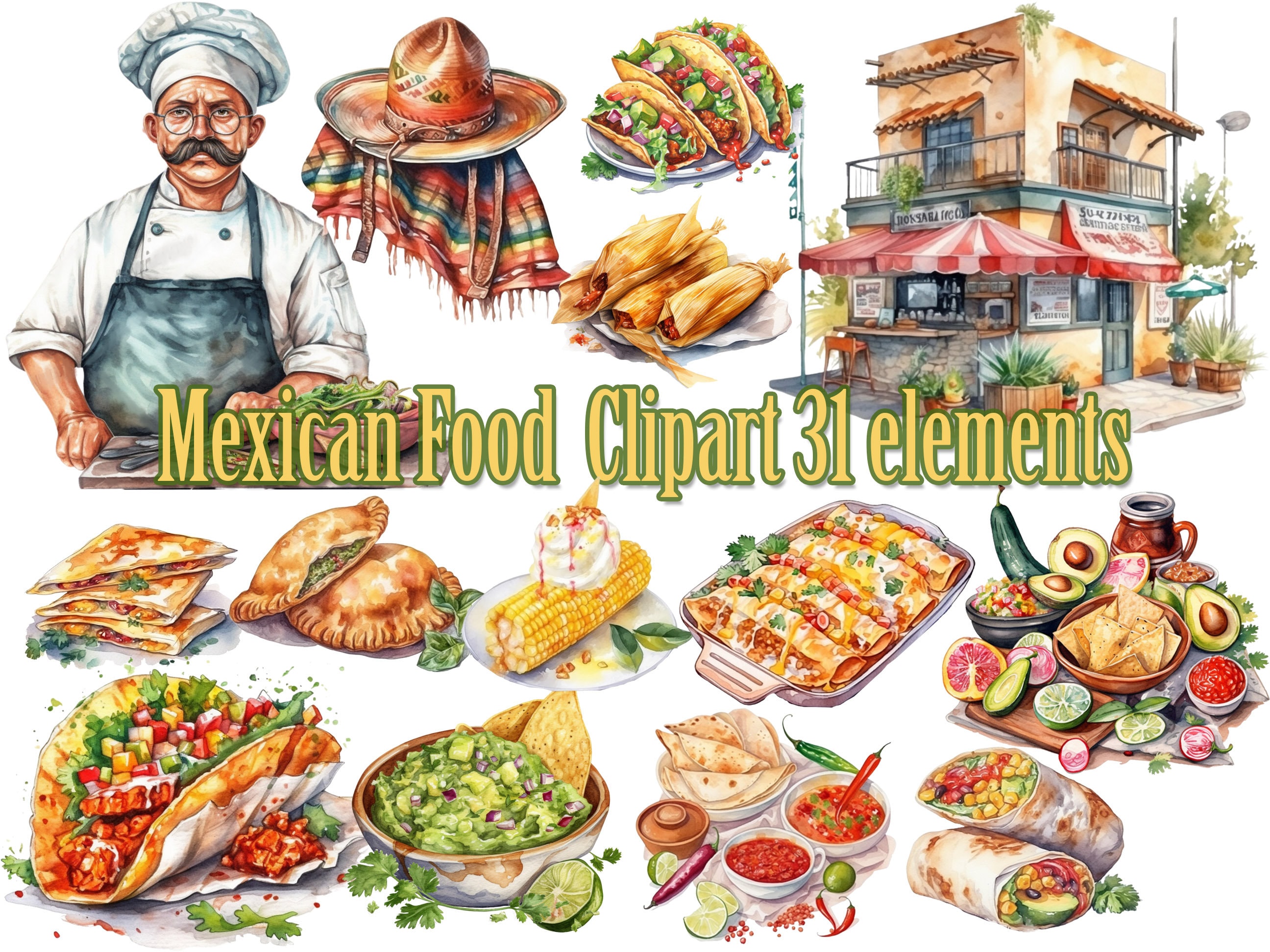 Mexican Food Clip Art Borders