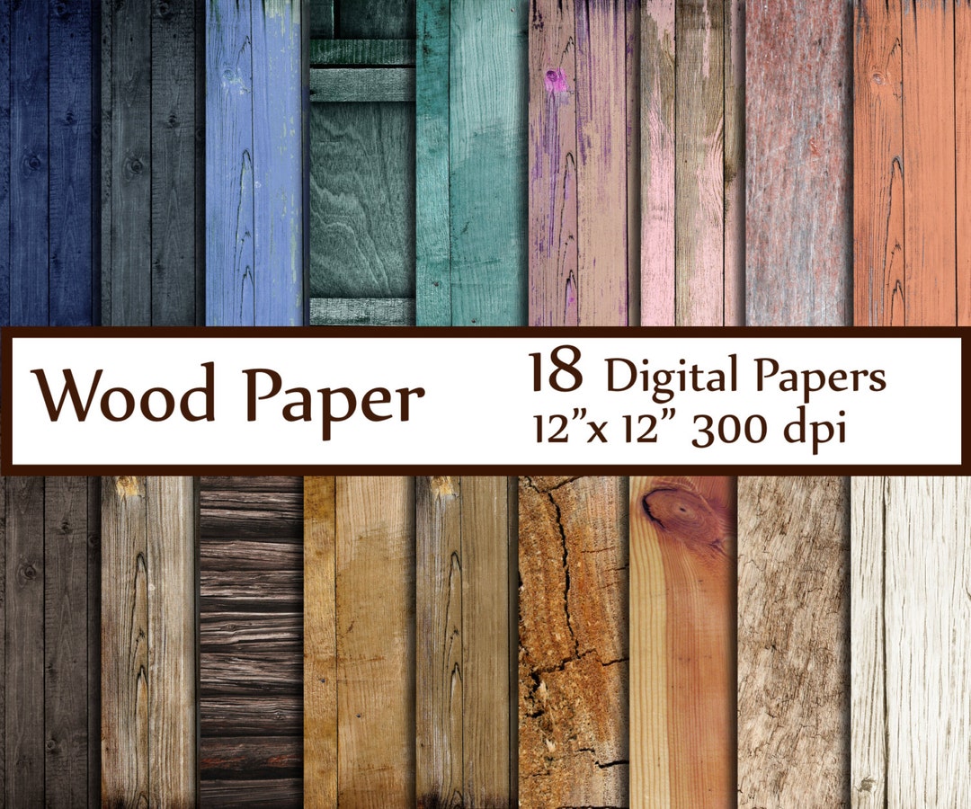 Wood Digital Paper: "wood Paper" Wood Backdrop Shabby Chic Wood Paper ...
