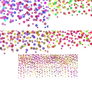 Confetti Borders Clipart: "confetti Clipart" Digital Confetti Confetti ...