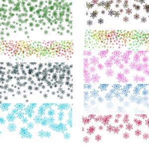 Snowflake Confetti Clipart: "christmas Confetti" Snowflake Overlay ...