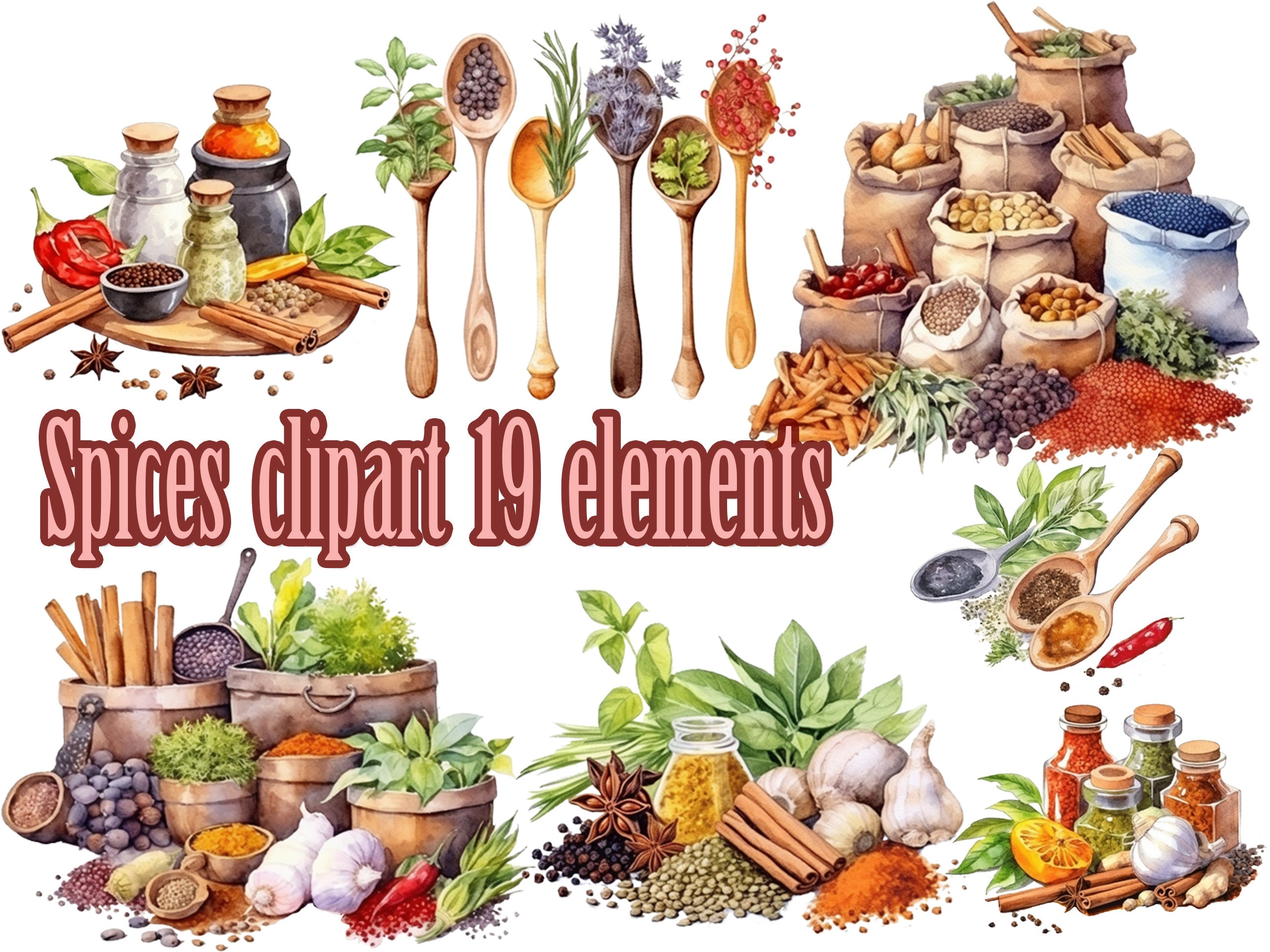 Herbs And Spices Clipart