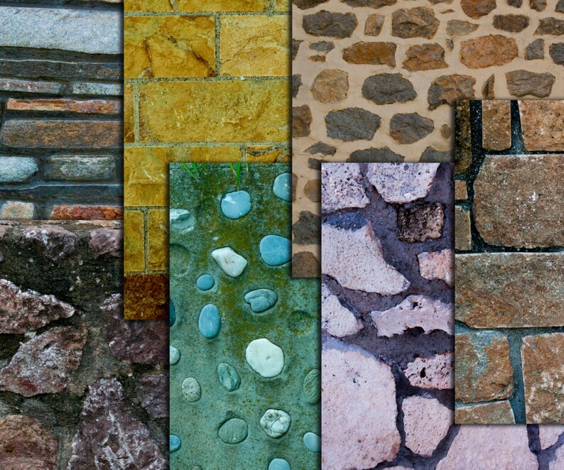 Brick Digital Paper: "brick Textures" Brick Wall Backdrops Rustic Brick ...