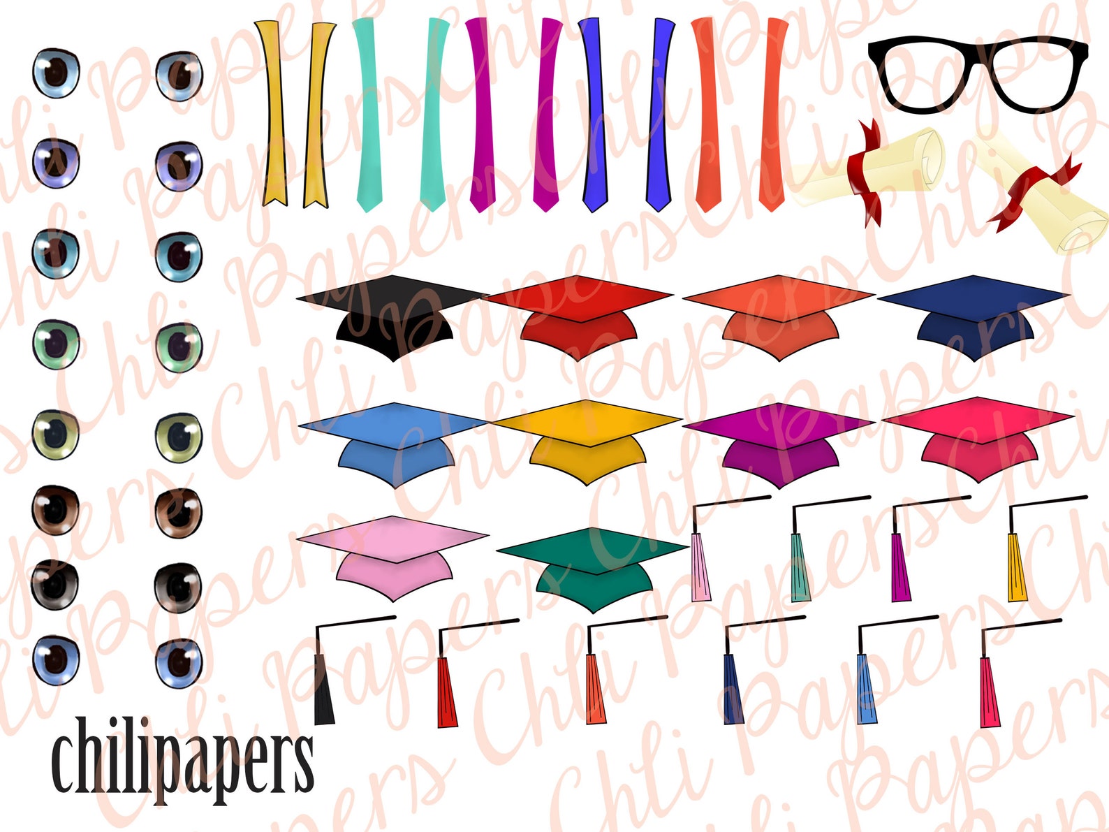 Graduation Girlschibi Graduationchibi Girlsgraduation - Etsy