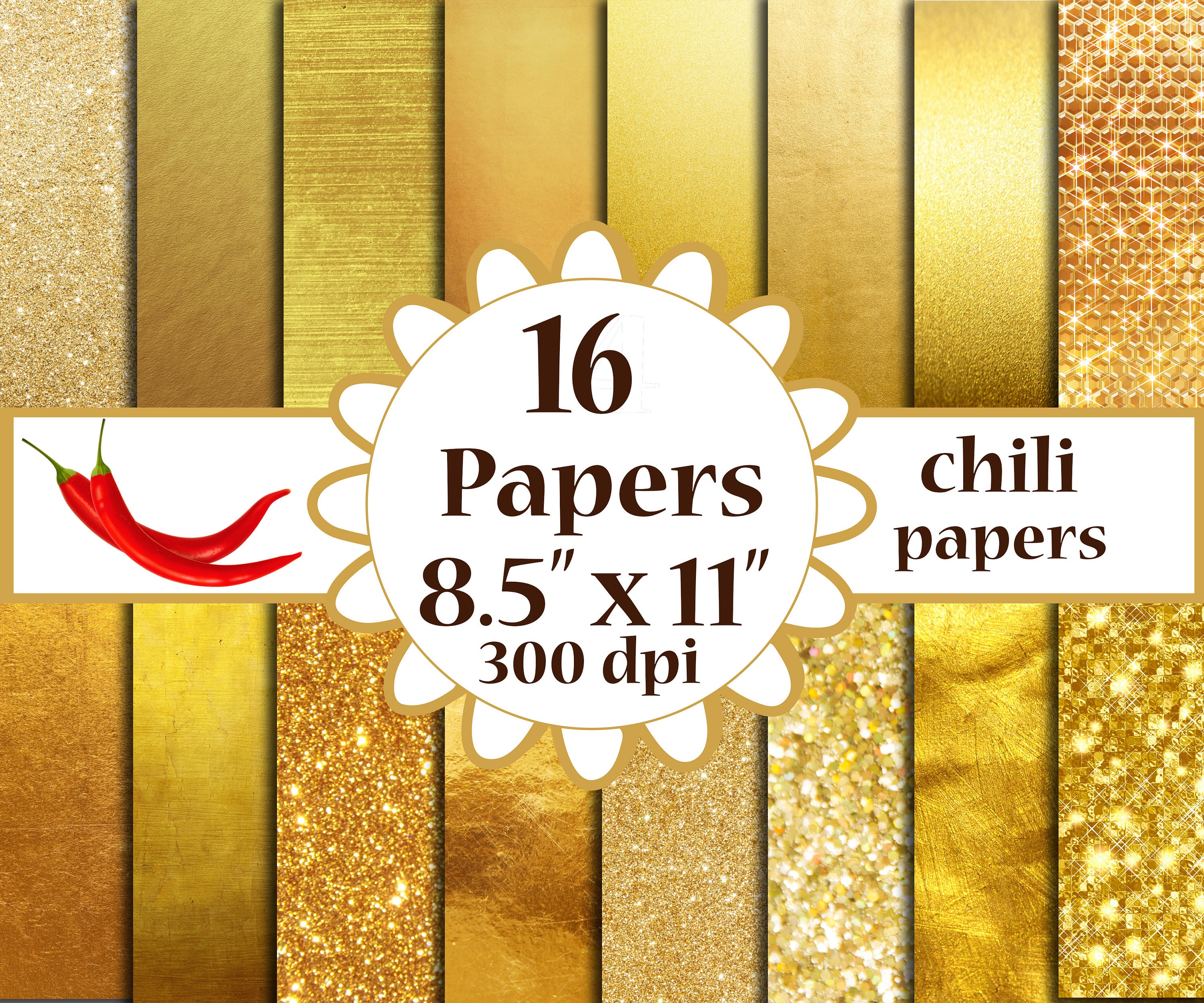 Gold Foil Digital Paper: gold DIGITAL Paper - Etsy