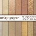 Burlap Digital Paper: "burlap Paper" Craft Paper Linen Texture Paper ...