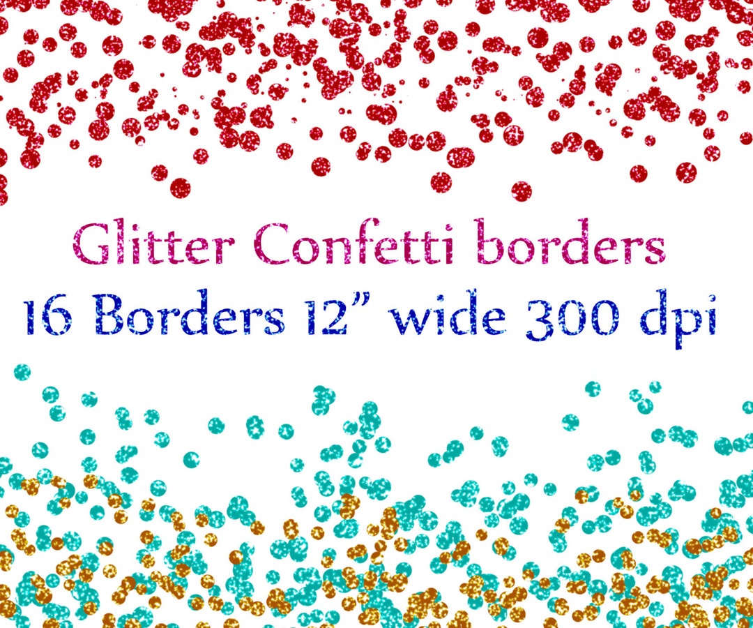 Confetti Borderst: "confetti Clipart" Glitter Confetti Clip Art Glitter ...