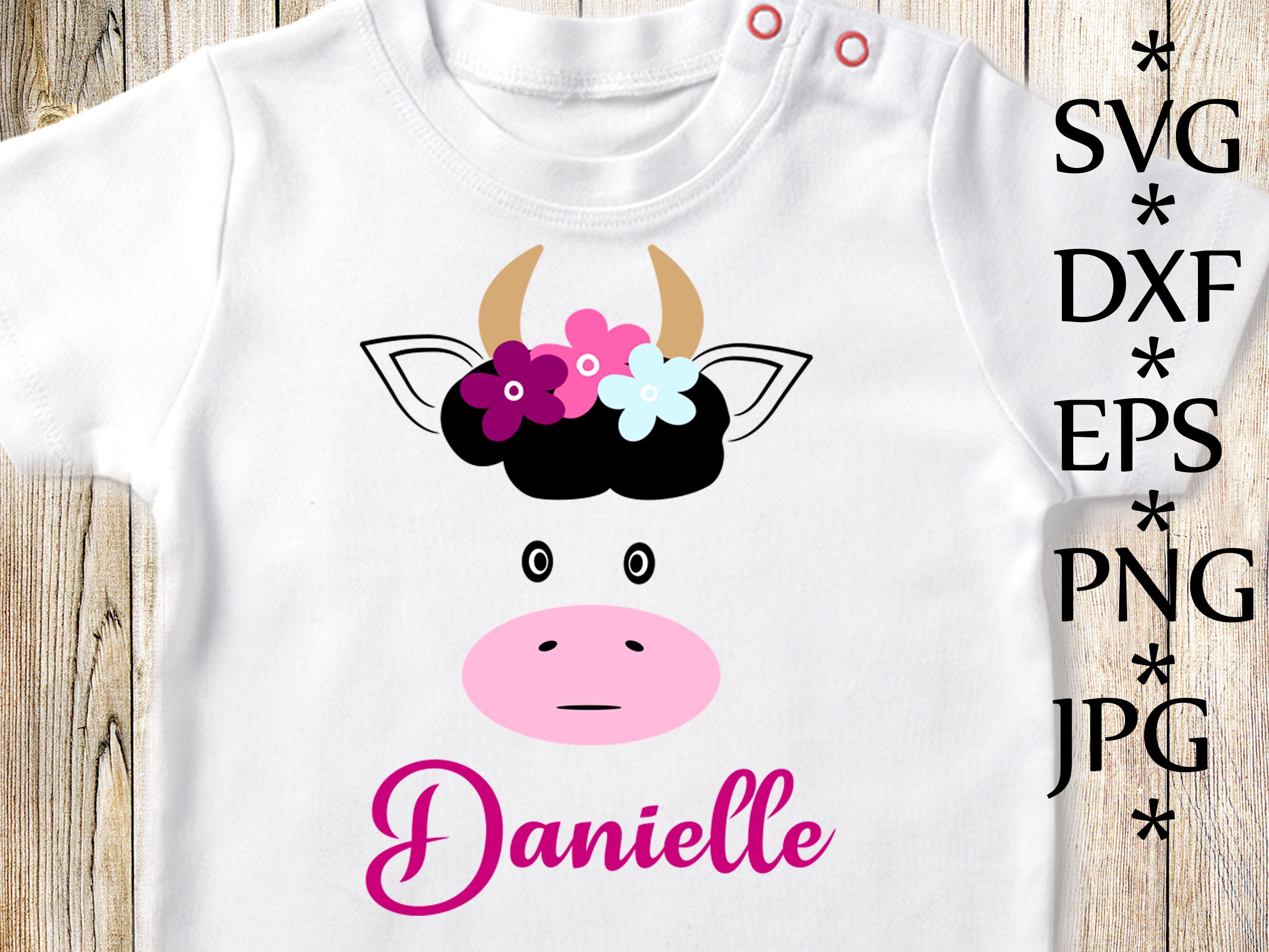 Cow Face SvgCute Cow SvgCow cut filesKids SvgCow Shirt | Etsy