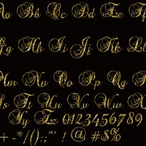 Gold Glitter Alphabet Clipart:"glitter Alphabet" Gold Glitter Letters ...