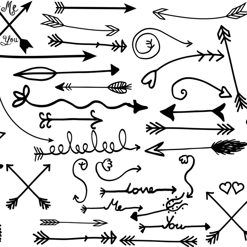 Doodle Arrow - Etsy